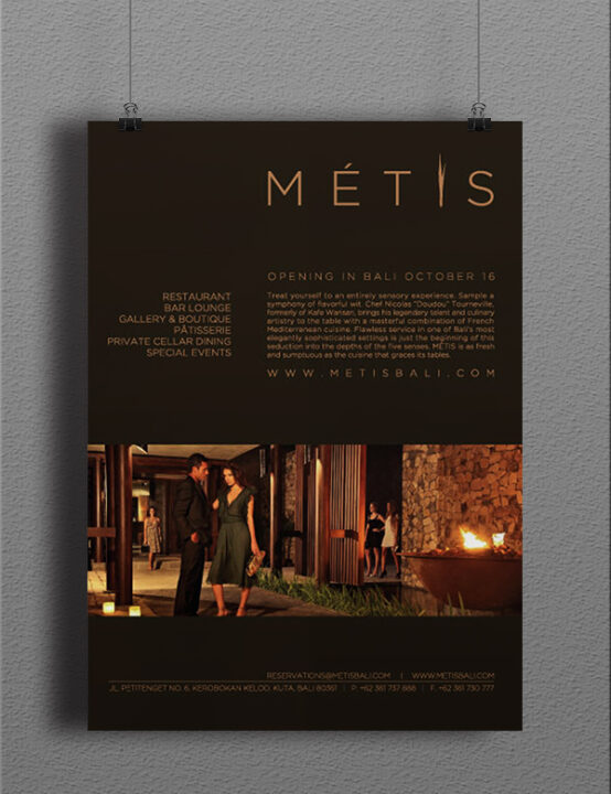 GEE for MÉTIS Restaurant & Gallery in Bali